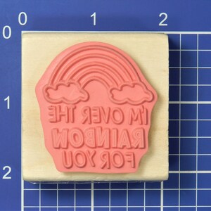 I'm OVER THE RAINBOW ... Rubber Stamp by Craft Smart - Etsy
