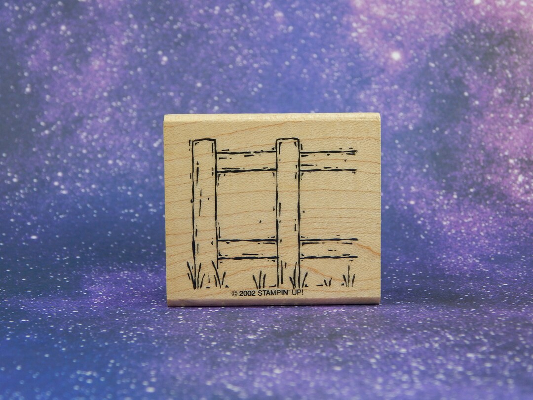 FENCE POSTS, Wood Mounted Rubber Stamp, Stampin' Up! - Etsy