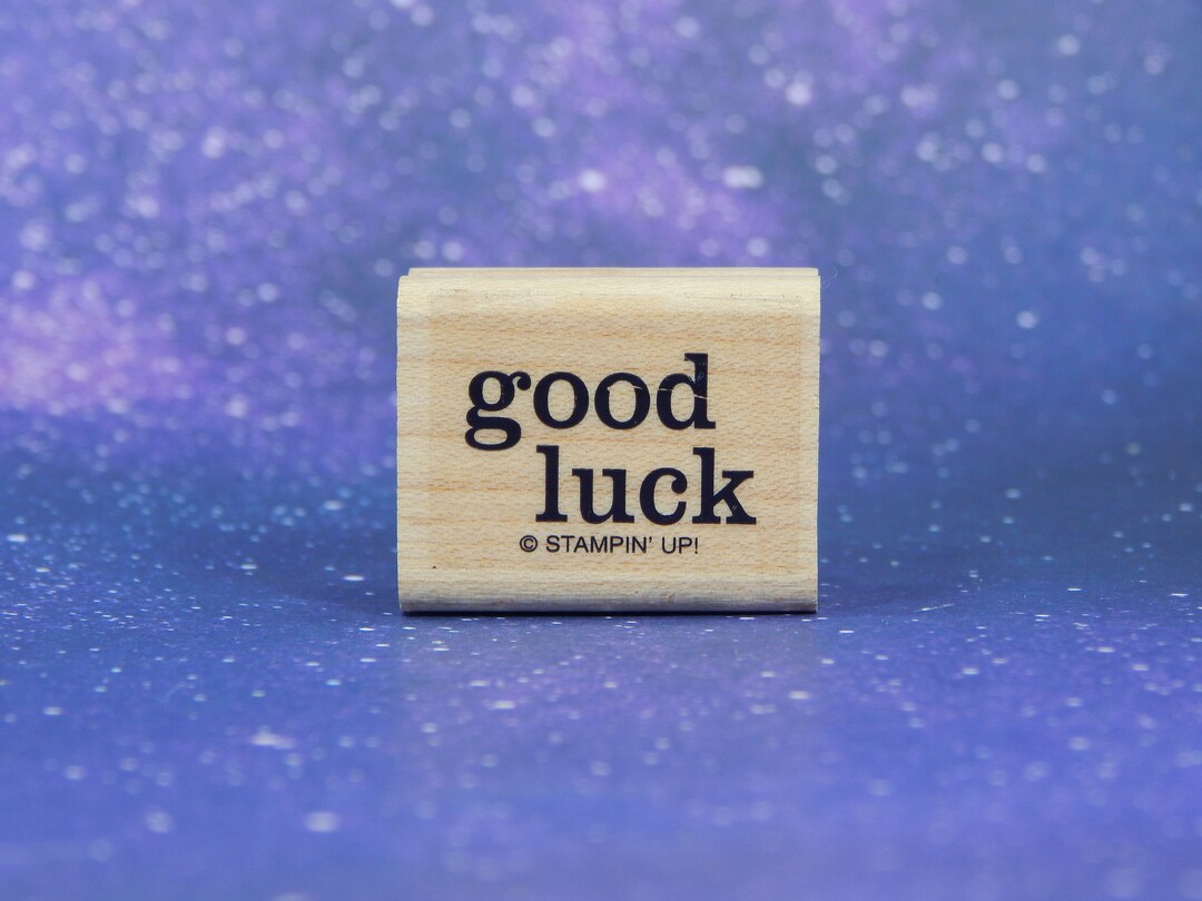 GOOD LUCK, Wood Mounted Rubber Stamp, Stampin' Up! - Etsy