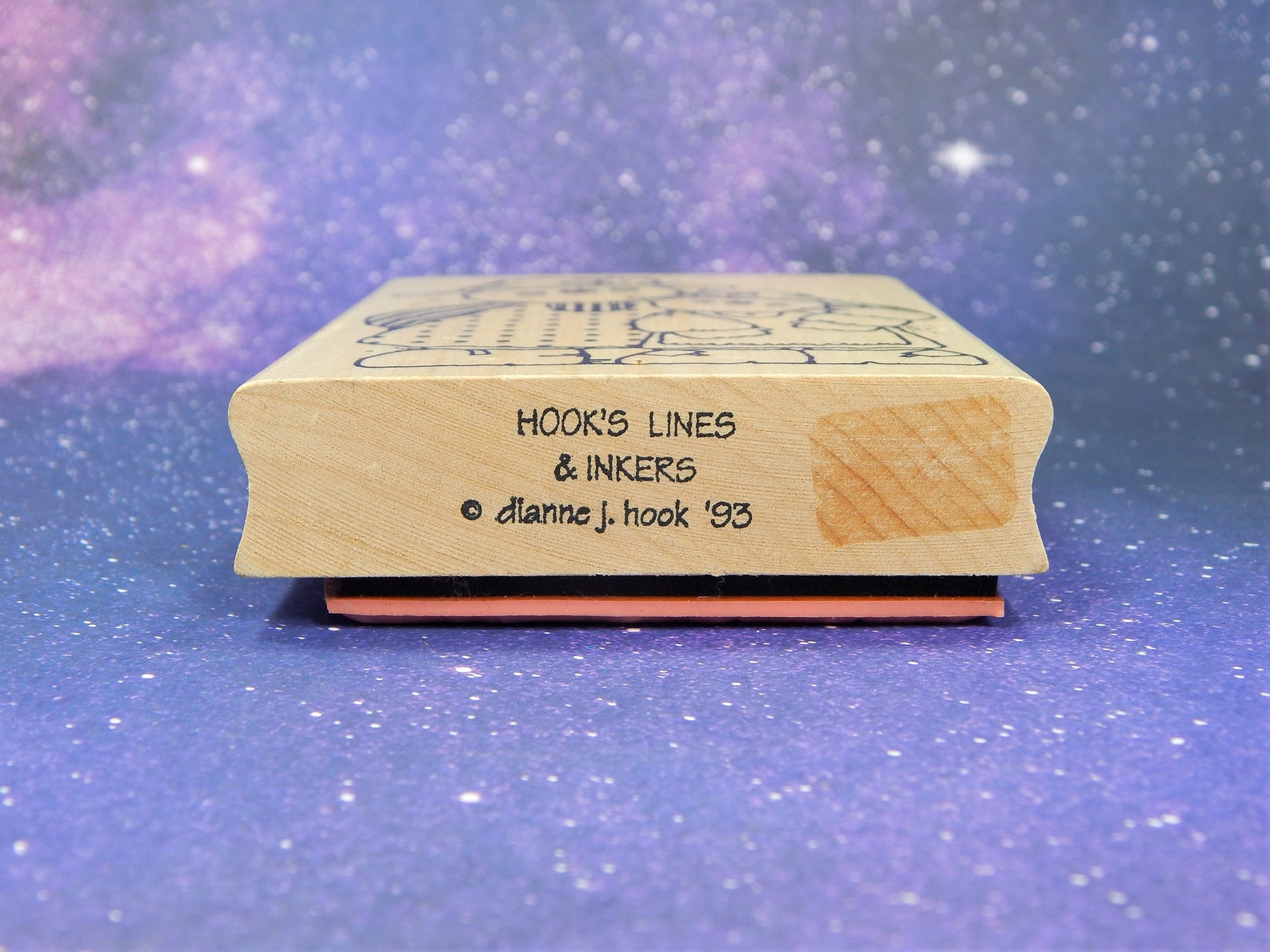 BEARS Wood Mounted Rubber Stamp Hooks Lines Inkers - Etsy