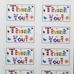 100 Rainbow THANK YOU Stickers, Made to Order - Etsy