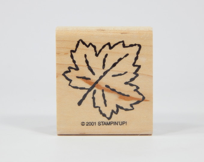 MAPLE LEAF, Wood Mounted Rubber Stamp, Stampin' Up! - Etsy