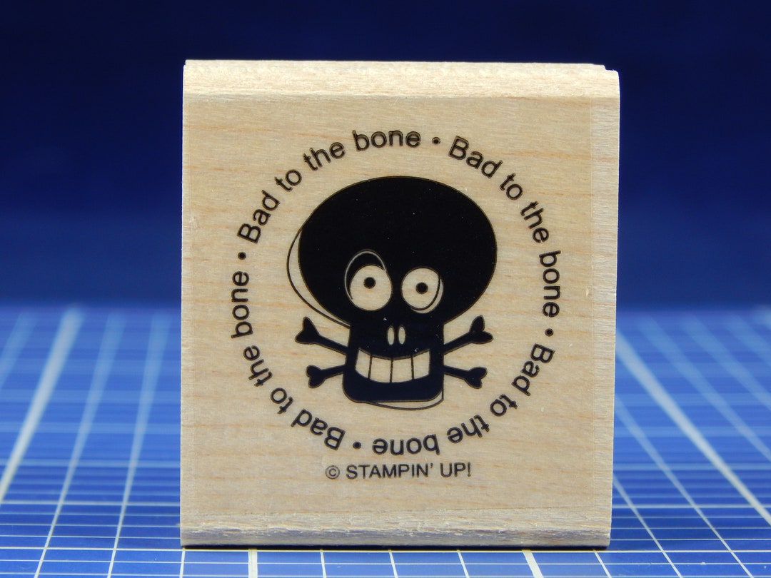 BAD to the BONE SKULL, Rubber Stamp by Stampin' Up! - Etsy
