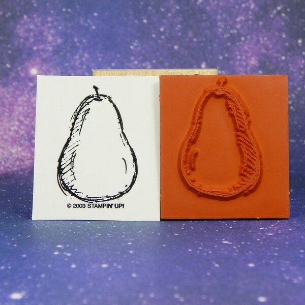 Pear Rubber Stamp - Etsy