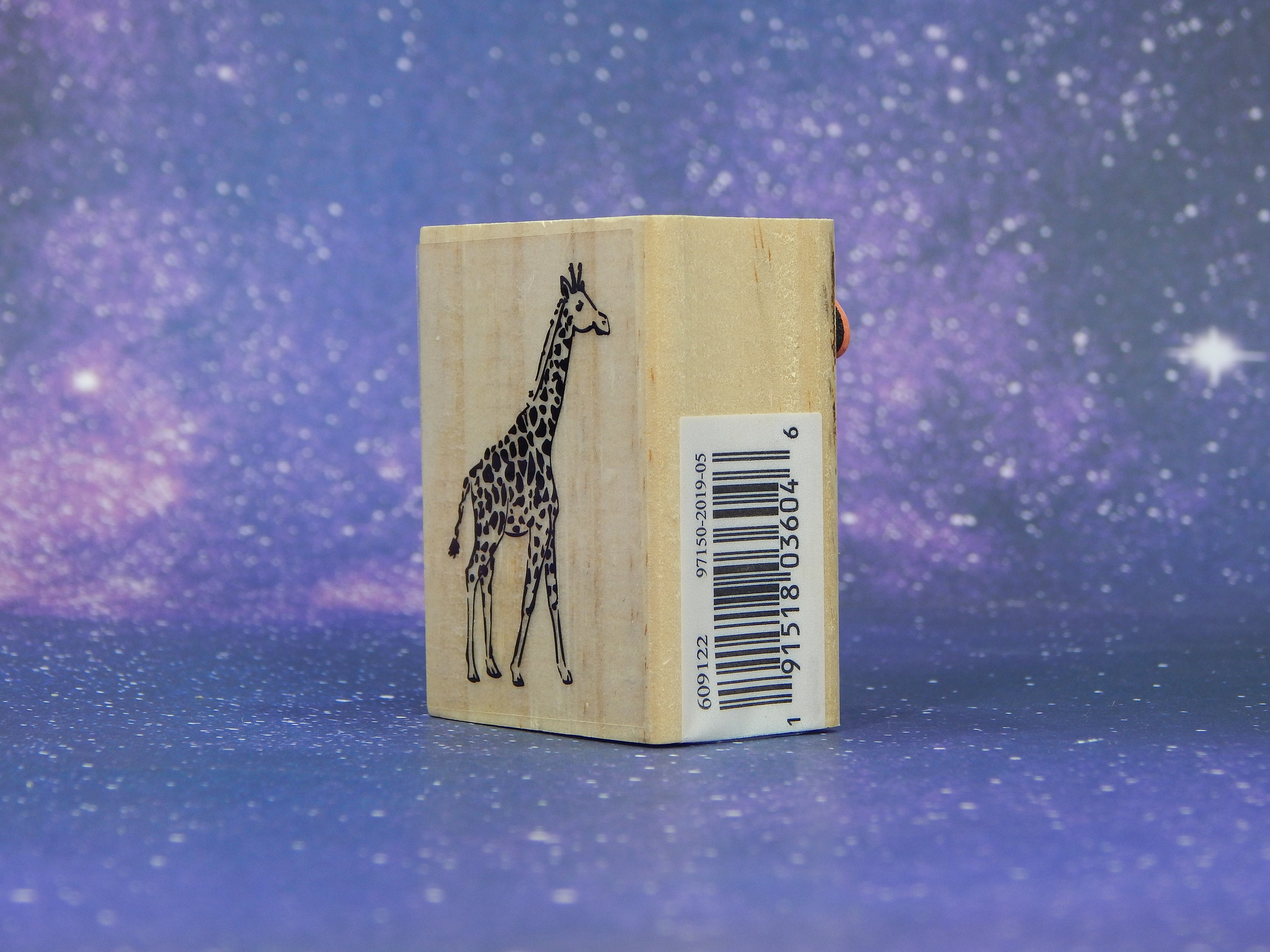 GIRAFFE Wood Mounted Rubber Stamp Recollections | Etsy