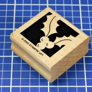 HOLLY LEAVES and BERRIES, Rubber Stamp by Stampin' Up! - Etsy