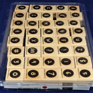 ALPHADOTS and NUMBERS, Rubber Stamps, Stampin' Up! - Etsy