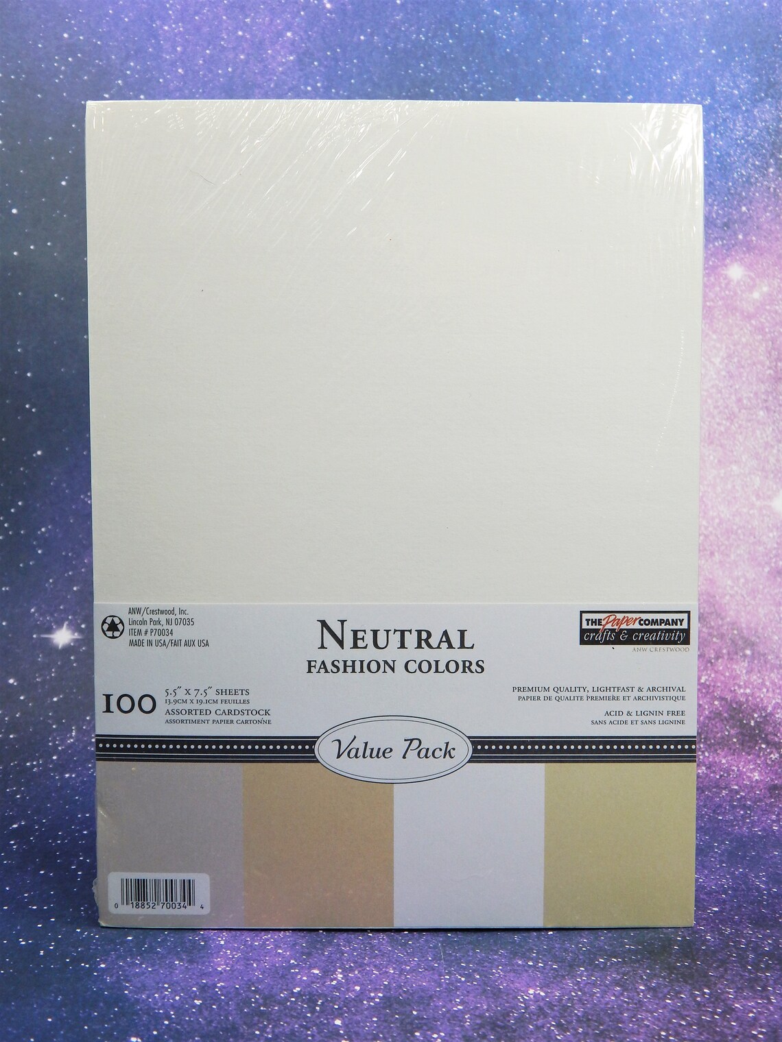 NEUTRAL FASHION COLORS, 5.5 X 7.5 Cardstock Paper - Etsy