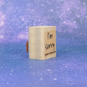 I'M SORRY, Wood Mounted Rubber Stamp, Stampin' Up! - Etsy