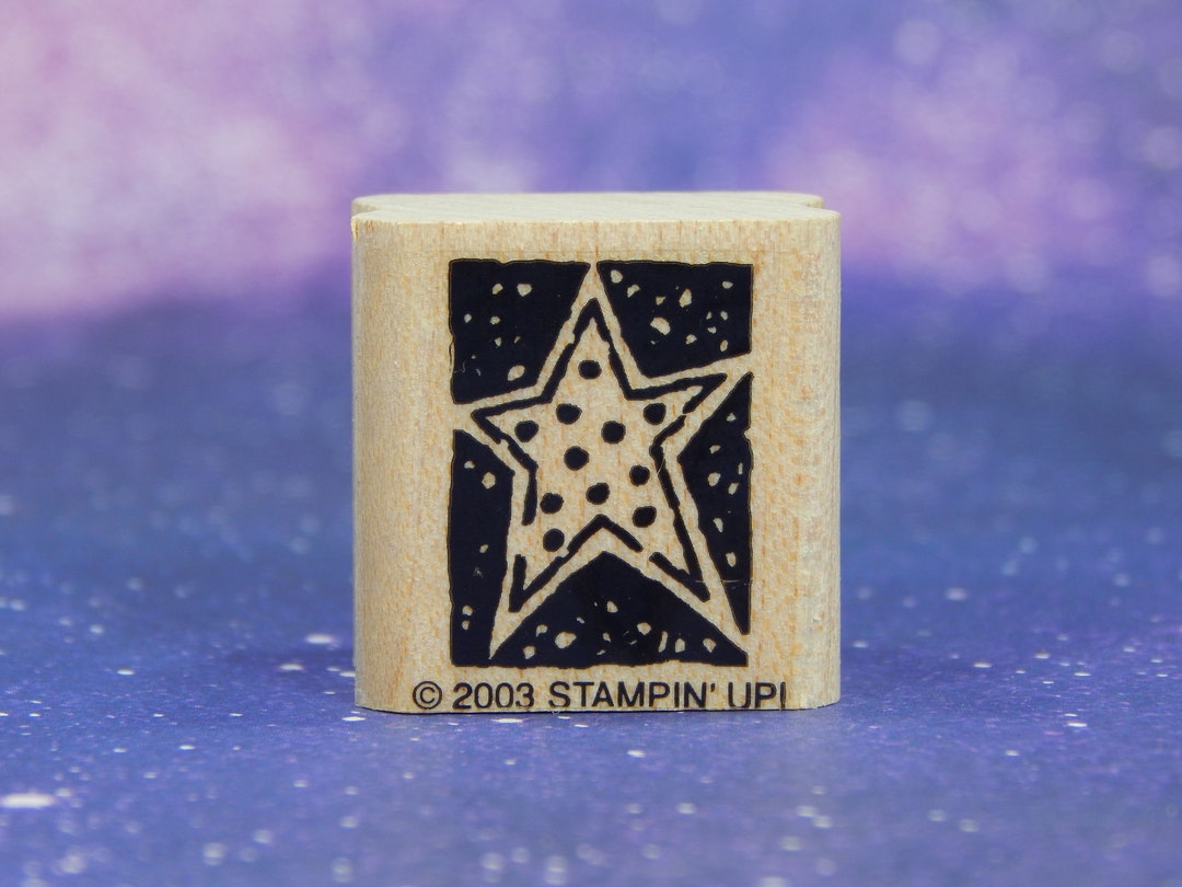 STAR With DOTS, Mounted Rubber Stamp, Stampin' Up! - Etsy