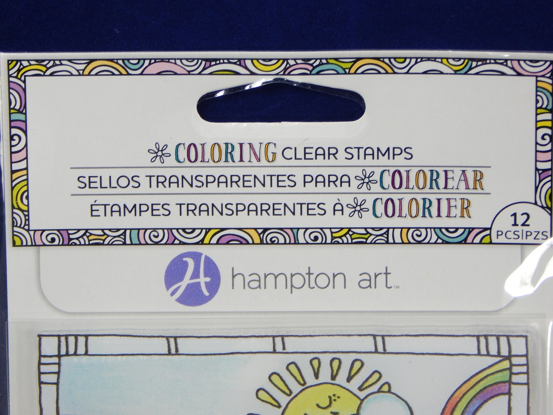 COLORING CLEAR STAMPS, by Hampton Art - Etsy