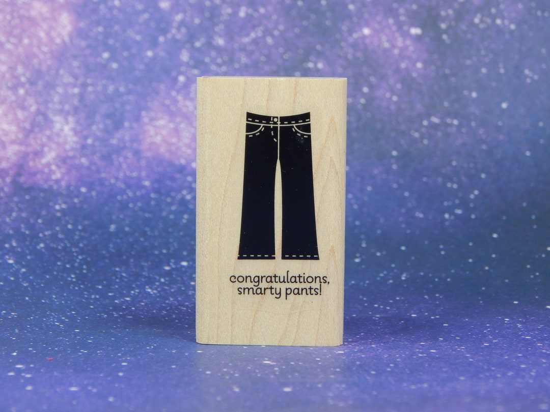 Congratulations Smarty Pants Rubber Stamp Stampin Up Etsy