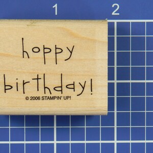HOPPY BIRTHDAY, Mounted Rubber Stamp, Stampin' Up - Etsy