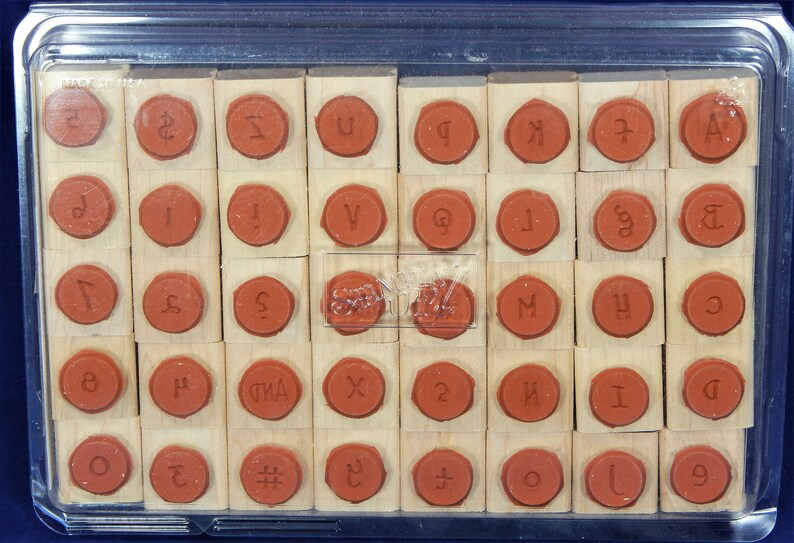 ALPHADOTS and NUMBERS, Rubber Stamps, Stampin' Up! - Etsy