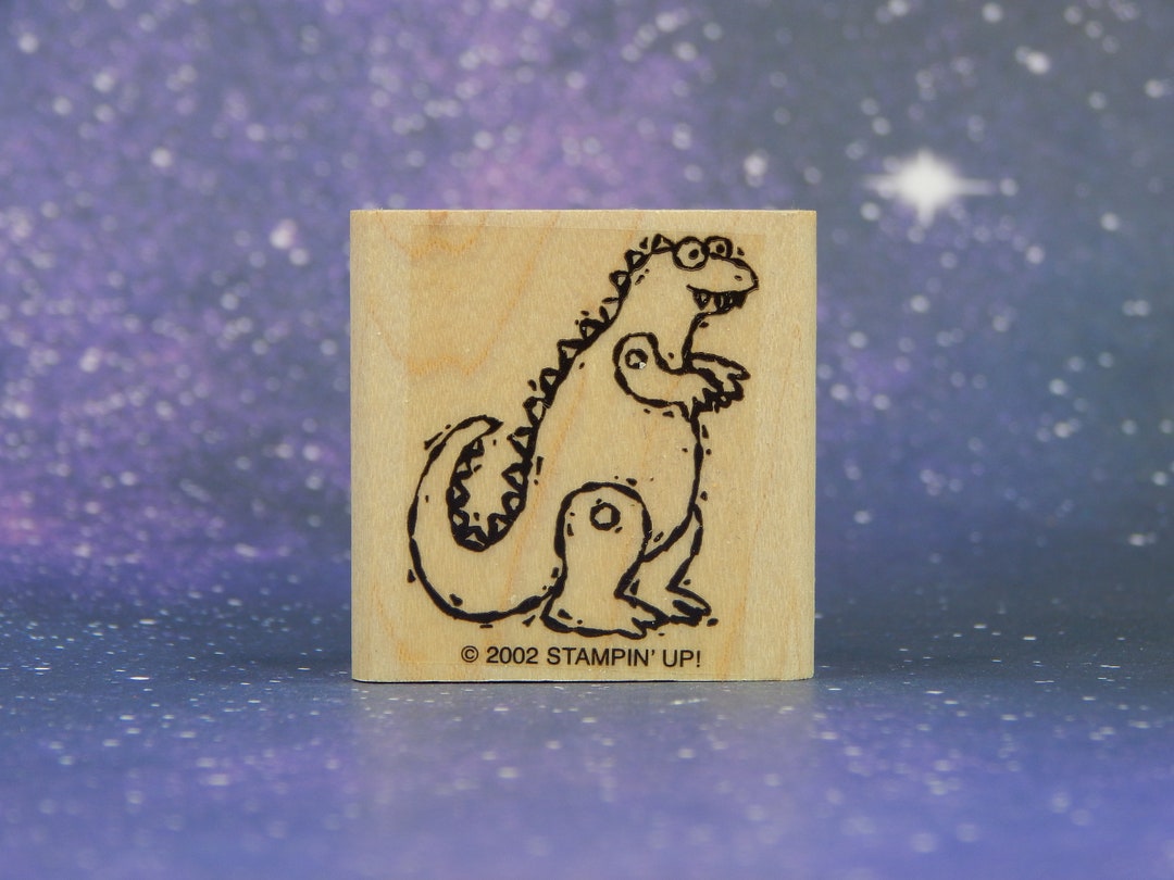 DINOSAUR, Wood Mounted Rubber Stamp by Stampin' Up! - Etsy