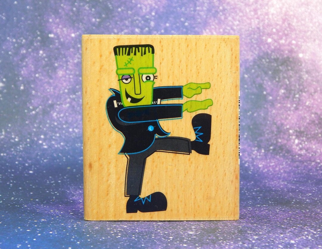 FRANKENSTEIN'S MONSTER, Wood Mounted Rubber Stamp, Studio G - Etsy