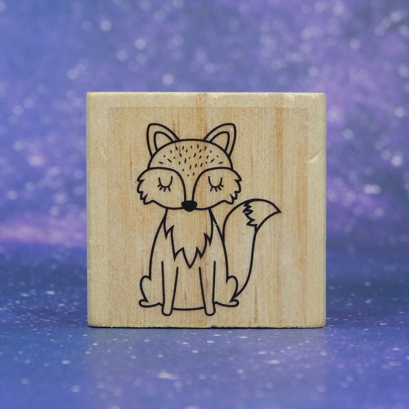 Fox Rubber Stamp - Etsy