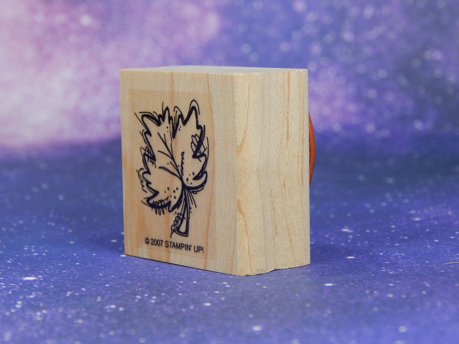 MAPLE LEAF, Wood Mounted Rubber Stamp, Stampin' Up! - Etsy