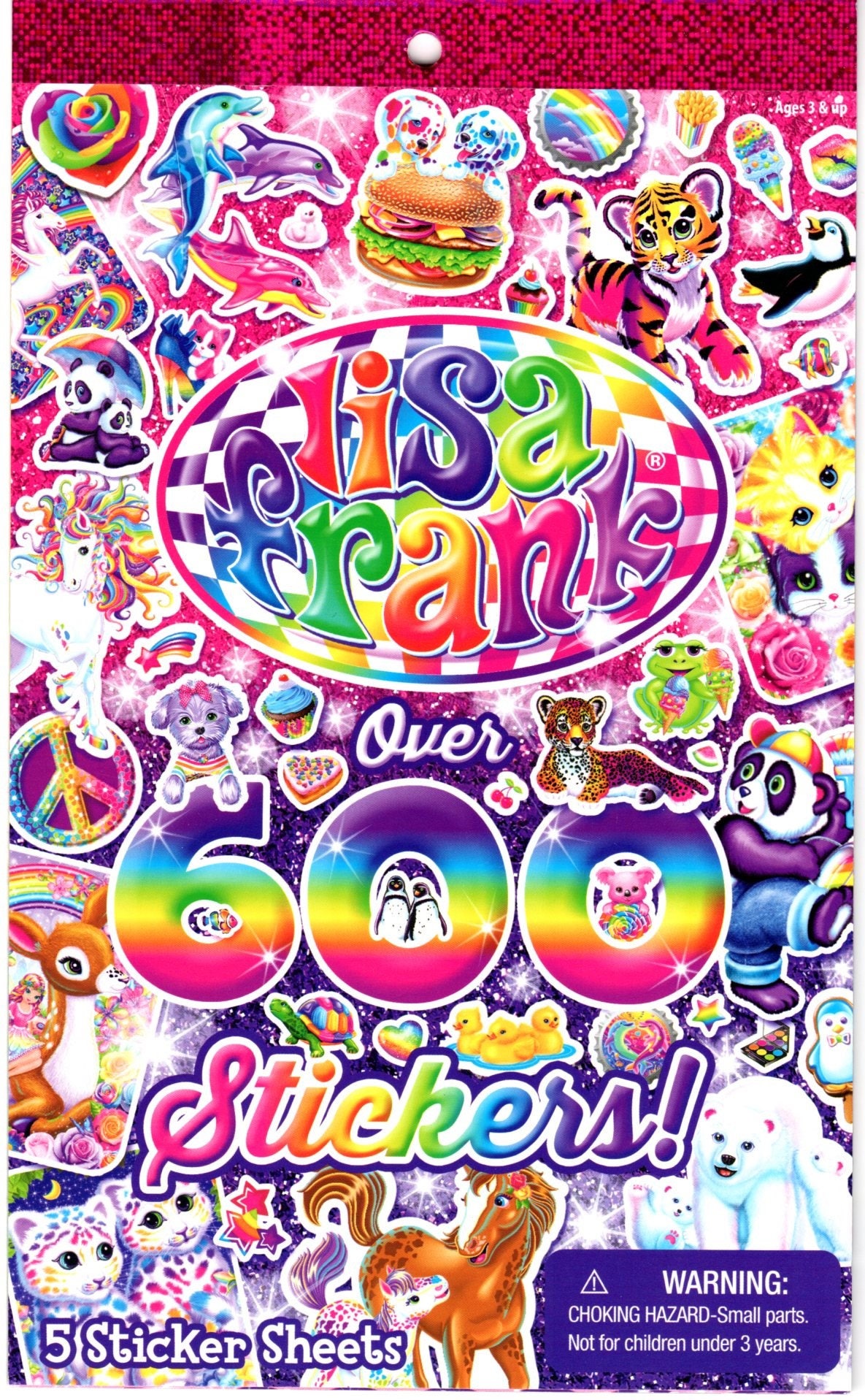 Lisa Frank Sticker Booklet Over 600 Stickers | Etsy