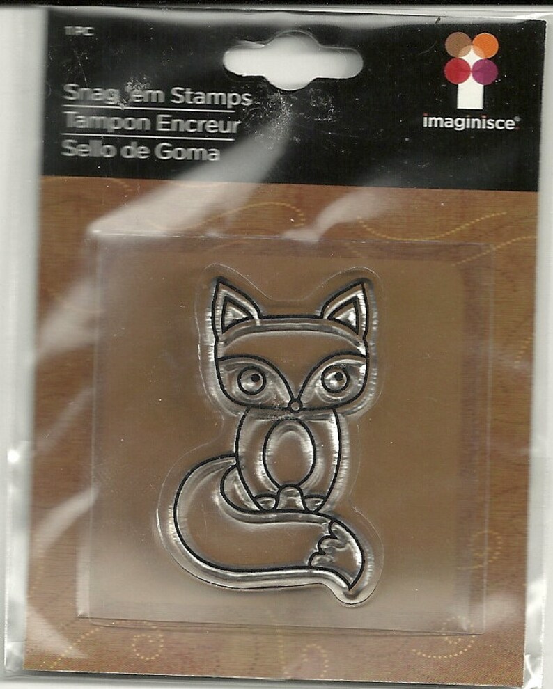 FOX Clear Stamp by Imaginisce Snag 'em Stamps - Etsy