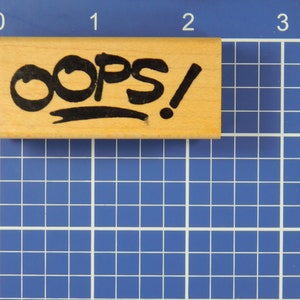 OOPS Wood Mounted Rubber, Stamp of Excellence - Etsy