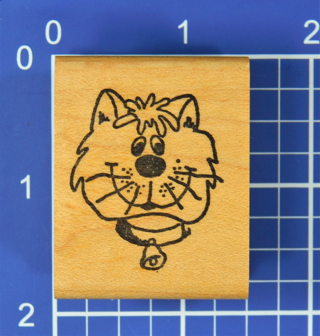 CAT FACE, Rubber Stamp by Stamp Pad Co. - Etsy
