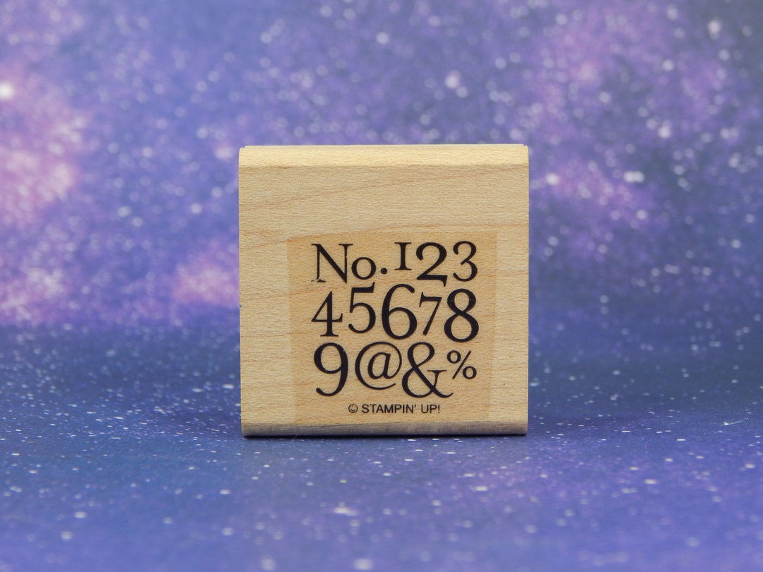 No.123456789@&%, Mounted Rubber Stamp, Stampin' Up! - Etsy