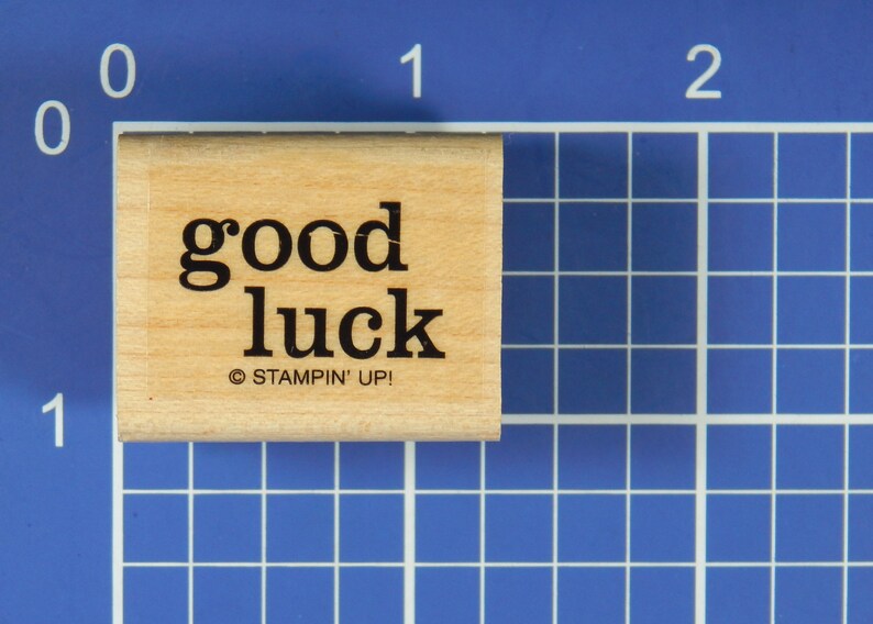 GOOD LUCK, Wood Mounted Rubber Stamp, Stampin' Up! - Etsy