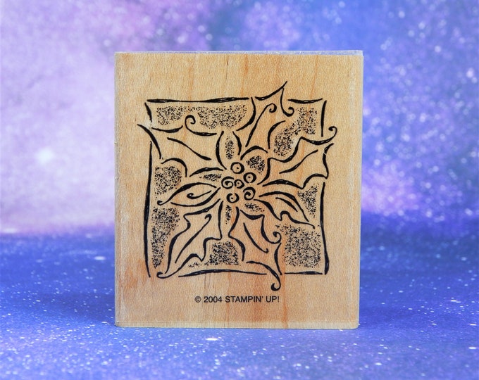 STYLIZED HOLLY LEAVES, Rubber Stamp, Stampin' Up! - Etsy