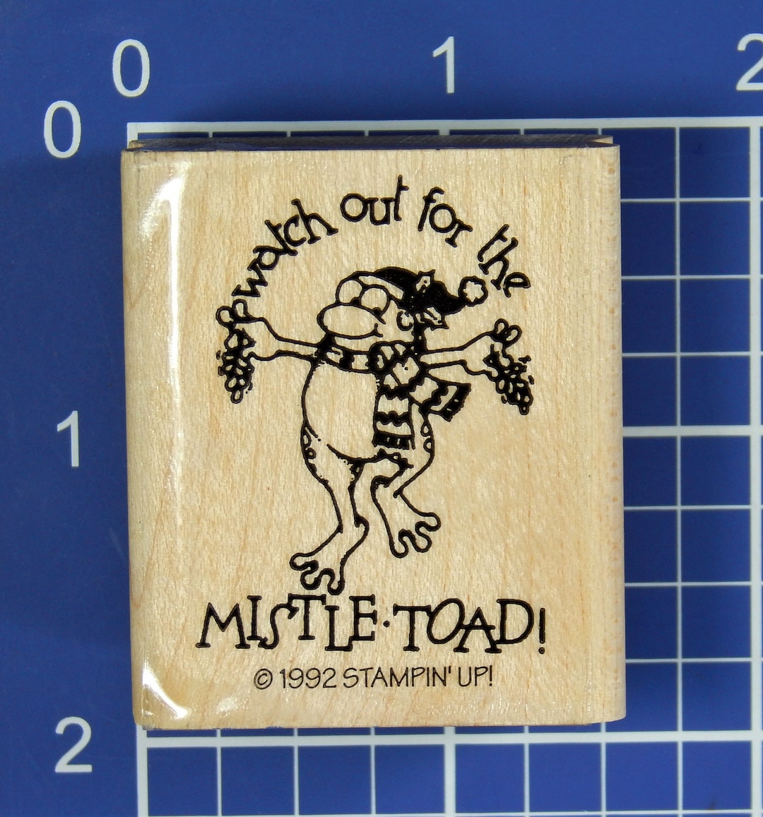 MISTLETOE TOAD, Wood Mounted Rubber Stamp, Stampin' Up! - Etsy