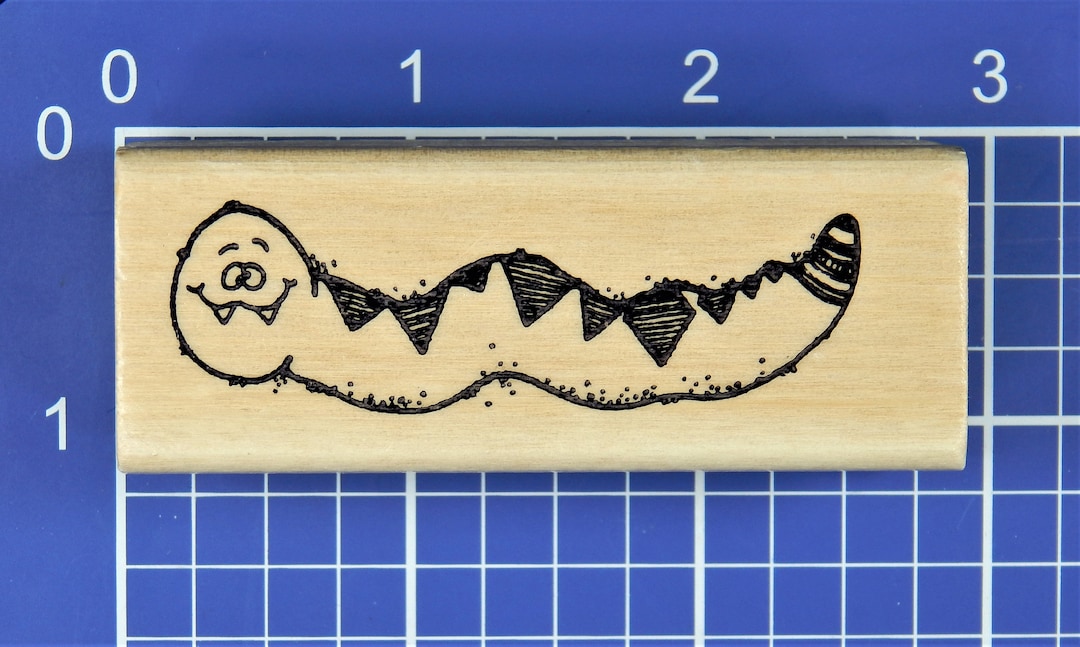 RATTLESNAKE, Mounted Rubber Stamp, Hook's Lines Inkers - Etsy