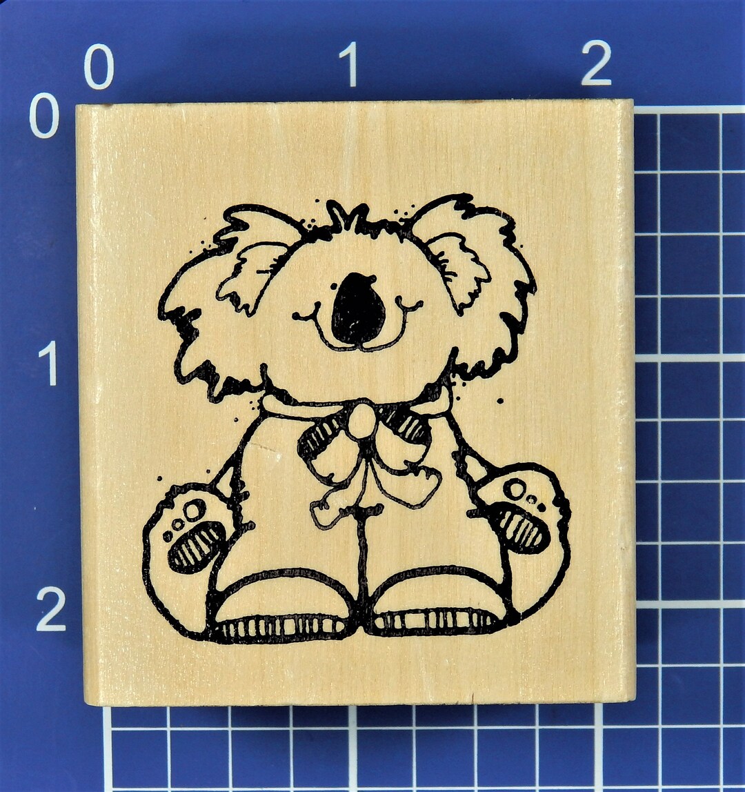 AUSSIE KOALA, Rubber Stamp by Hook's Lines Inkers - Etsy