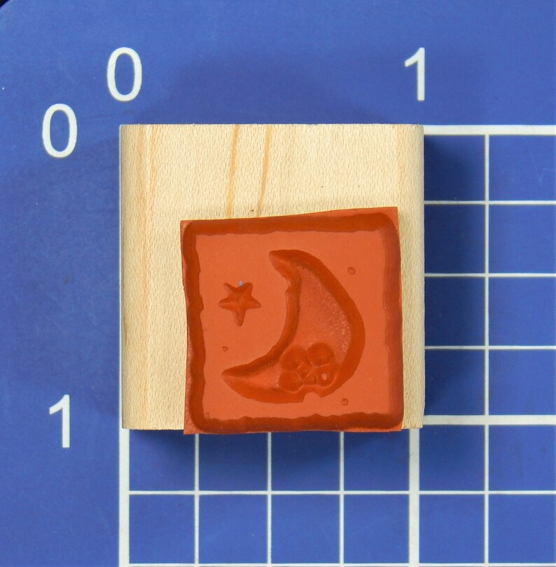 MOON and STAR Mounted Rubber Stamp by Stampin' Up - Etsy