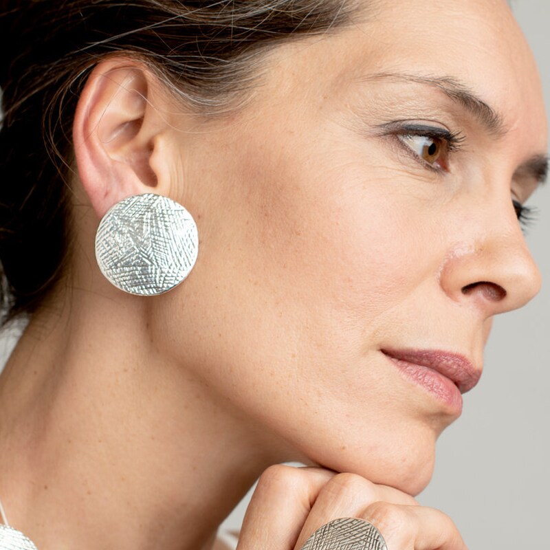 Big Round Earrings - Etsy