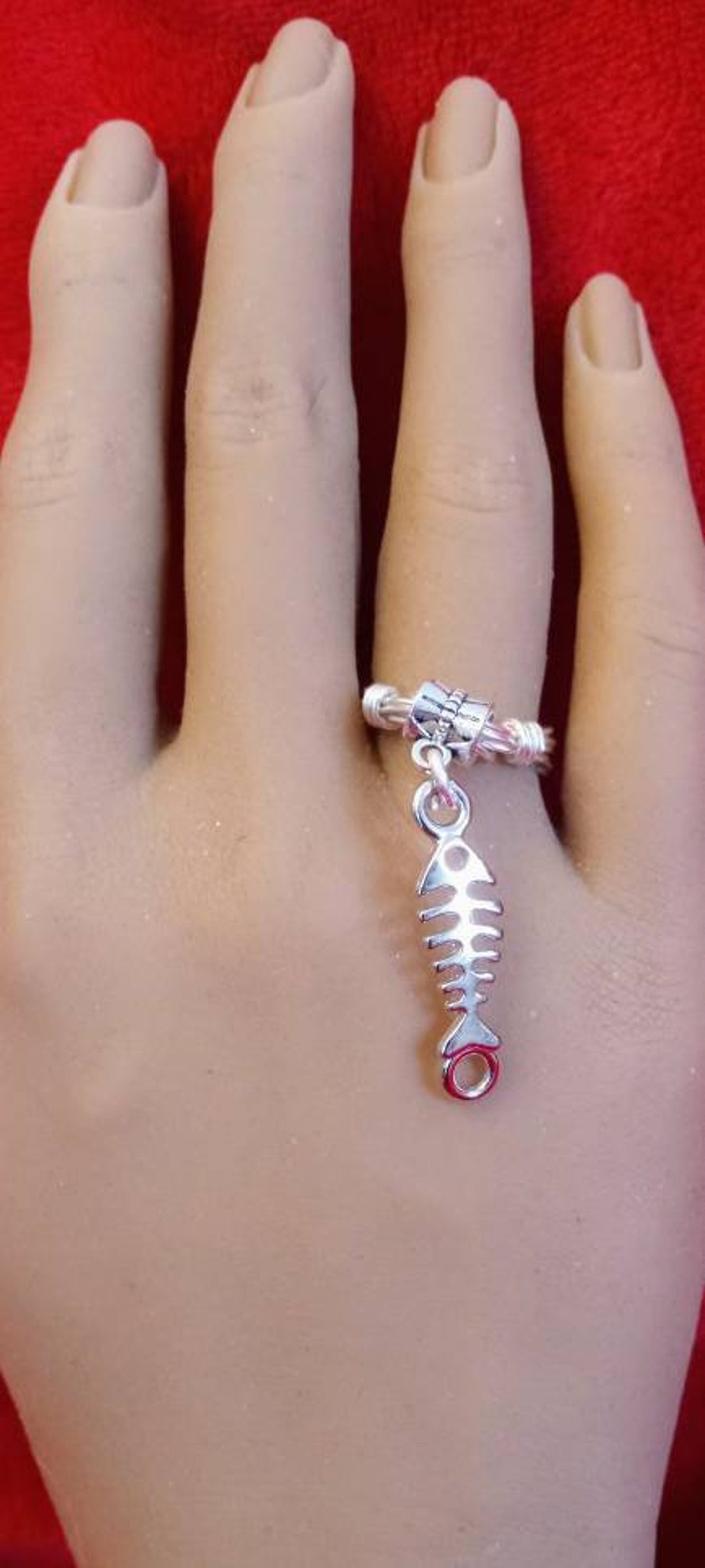 Fish Bone Skeleton is a Very Unusual Charm to Wear on Your - Etsy