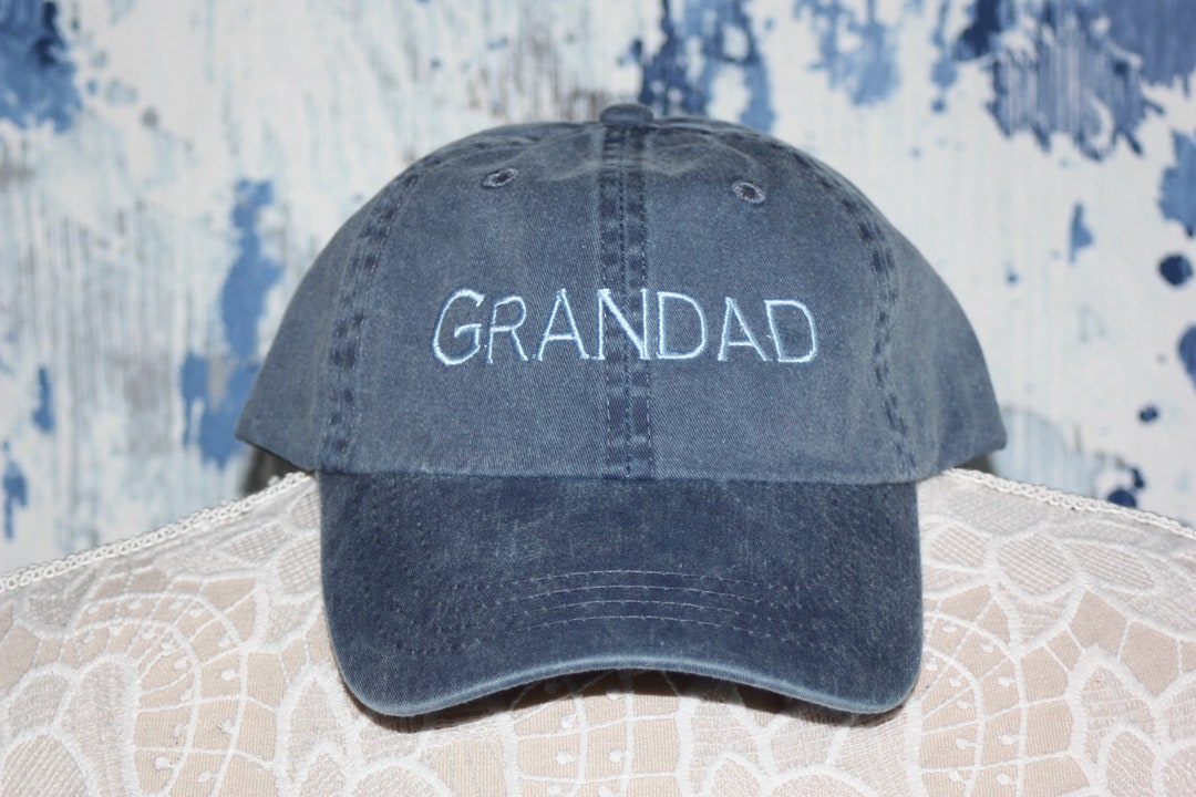 Embroidered Grandad Hat - Custom Grandad Baseball Cap - Embroidered ...