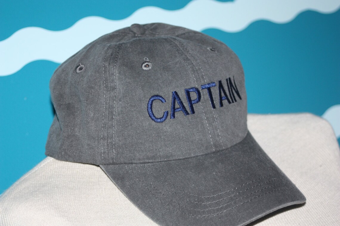 Custom Baseball Cap Captain Embroidered Baseball Cap Great - Etsy