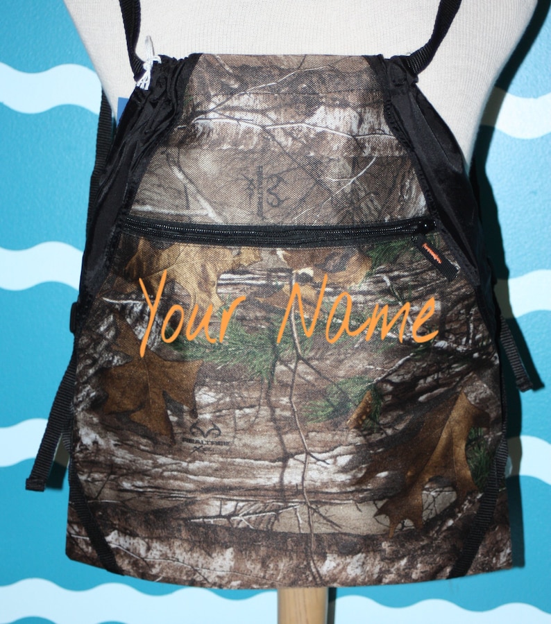 Personalized Camo Cinch Sack Custom Text Cinch Sac - Etsy