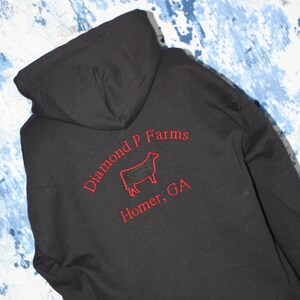 Custom Beef Cow Farm Hooded Sweatshirt - Personalized Hoodie Sweatshirt ...