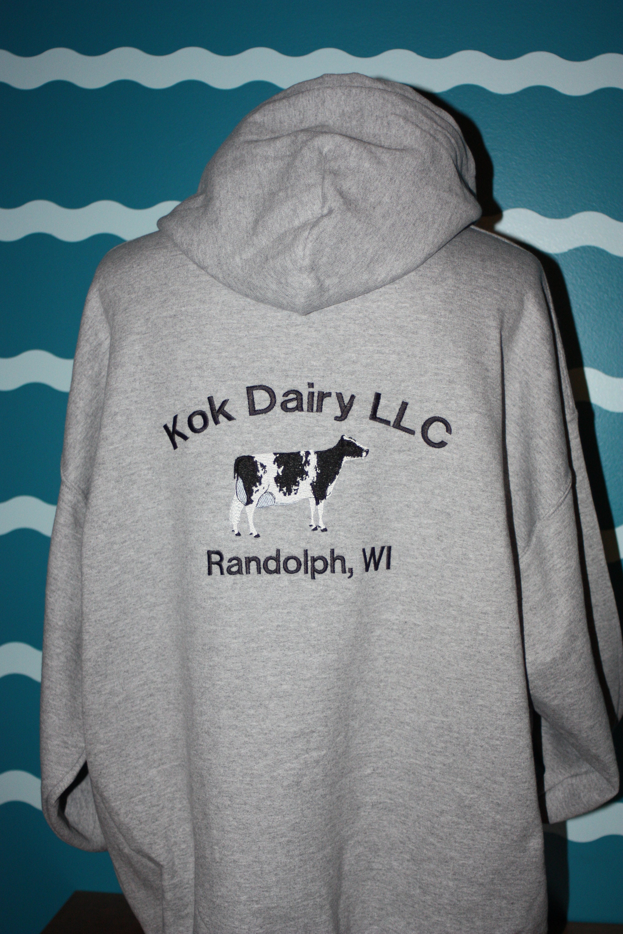Custom Dairy Farm Hooded Sweatshirt - Personalized Hoodie Sweatshirt ...