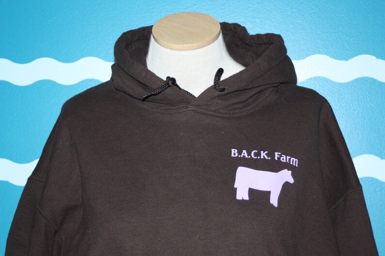 Custom Farm Sweatshirt - Livestock Hooded Sweatshirt - Farm Name Hoodie ...