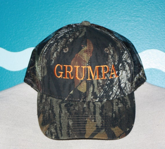 Grumpa Baseball Cap Custom Camo Ball Cap Custom Grumpa | Etsy