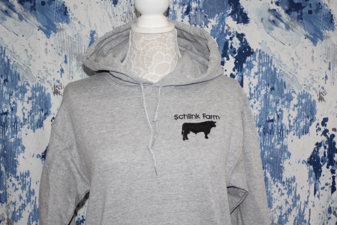 Black Angus Farm Hooded Sweatshirt - Personalized Hoodie Sweatshirt ...