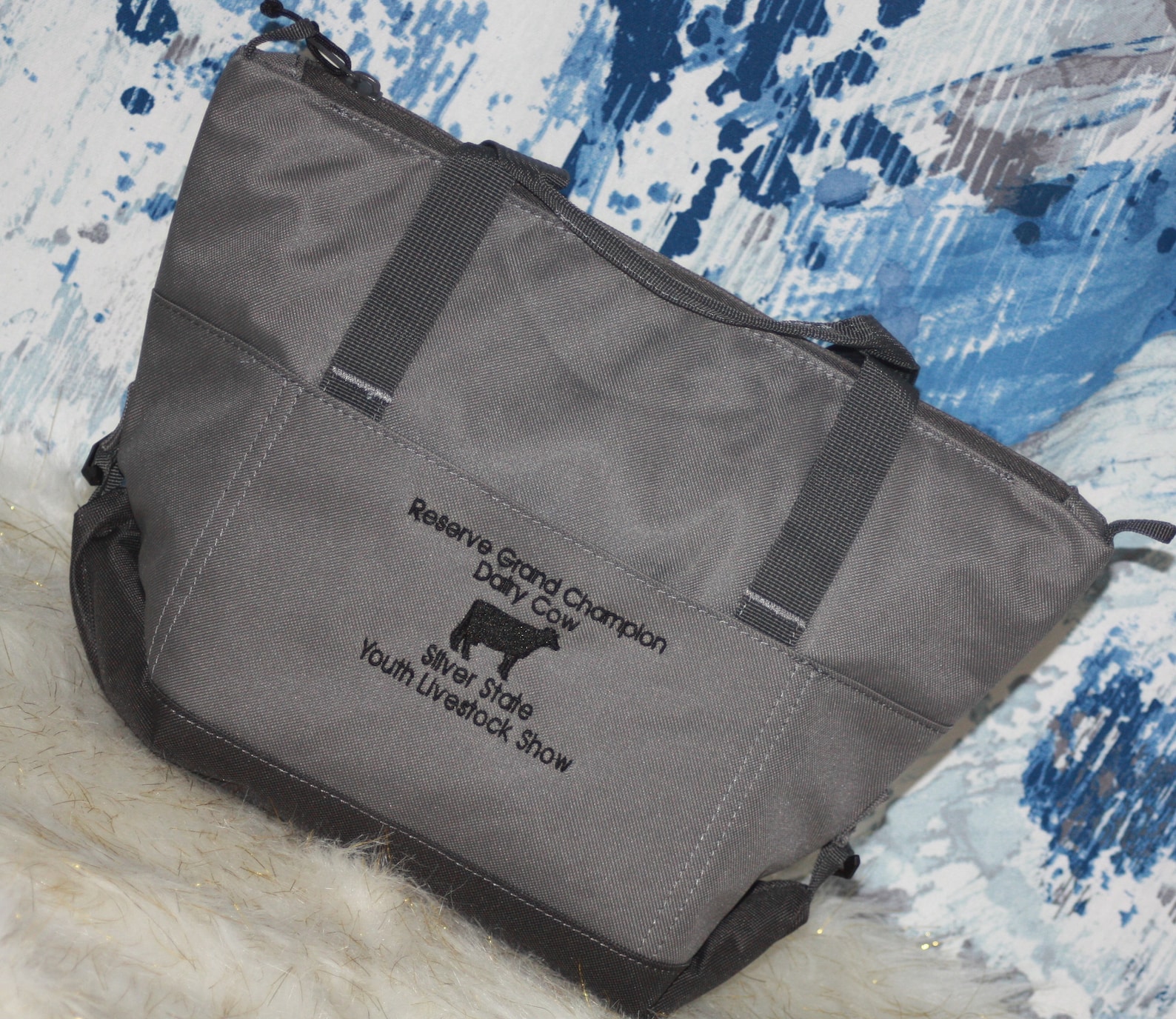 Dairy Cow Cooler Tote - Livestock Show Prizes - Lunch Bag - Barn Award ...