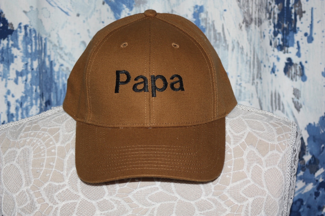 Embroidered Papa Hat - Custom Papa Baseball Cap - Embroidered Baseball ...