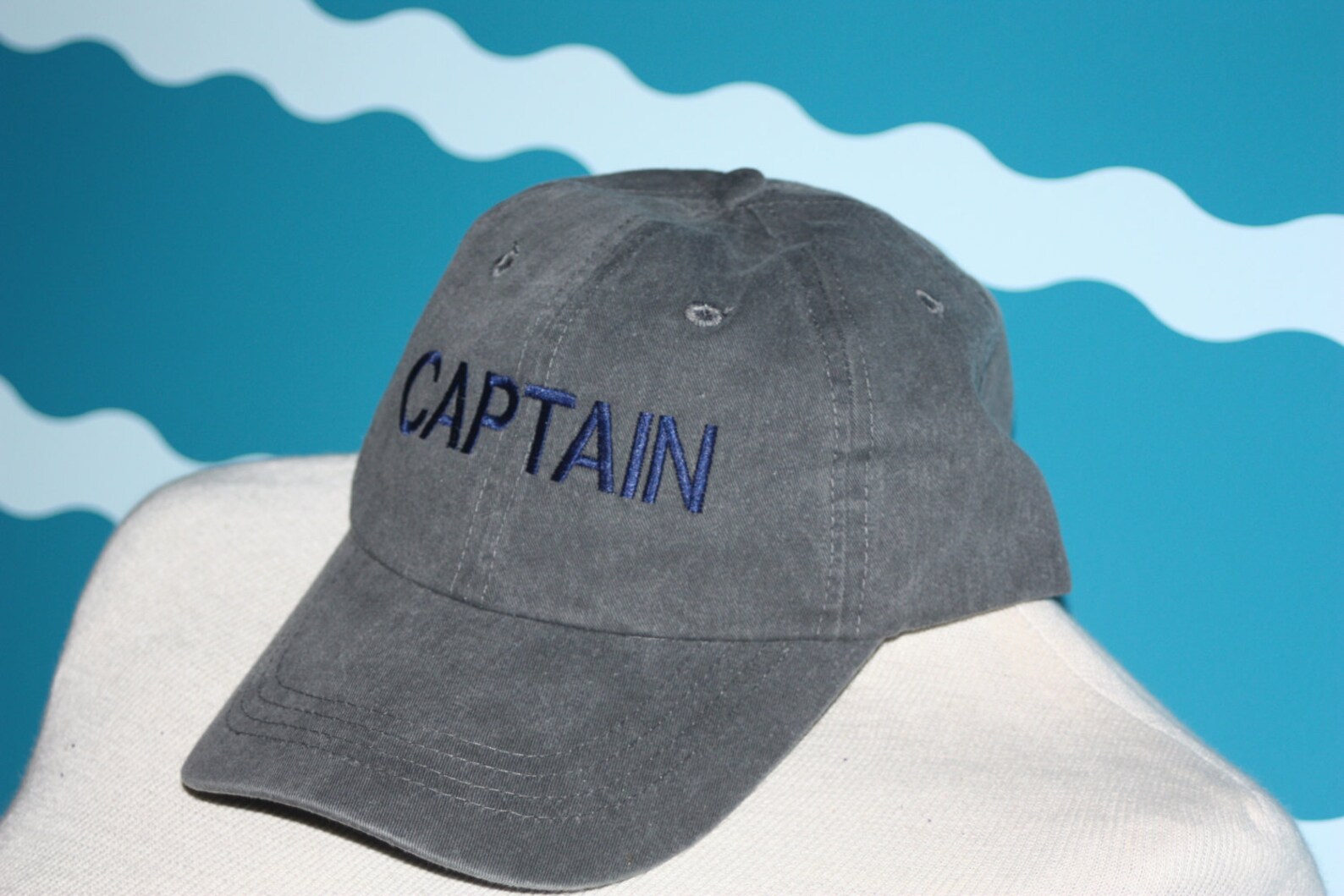 Custom Baseball Cap - Captain Embroidered Baseball Cap - Great Custom ...