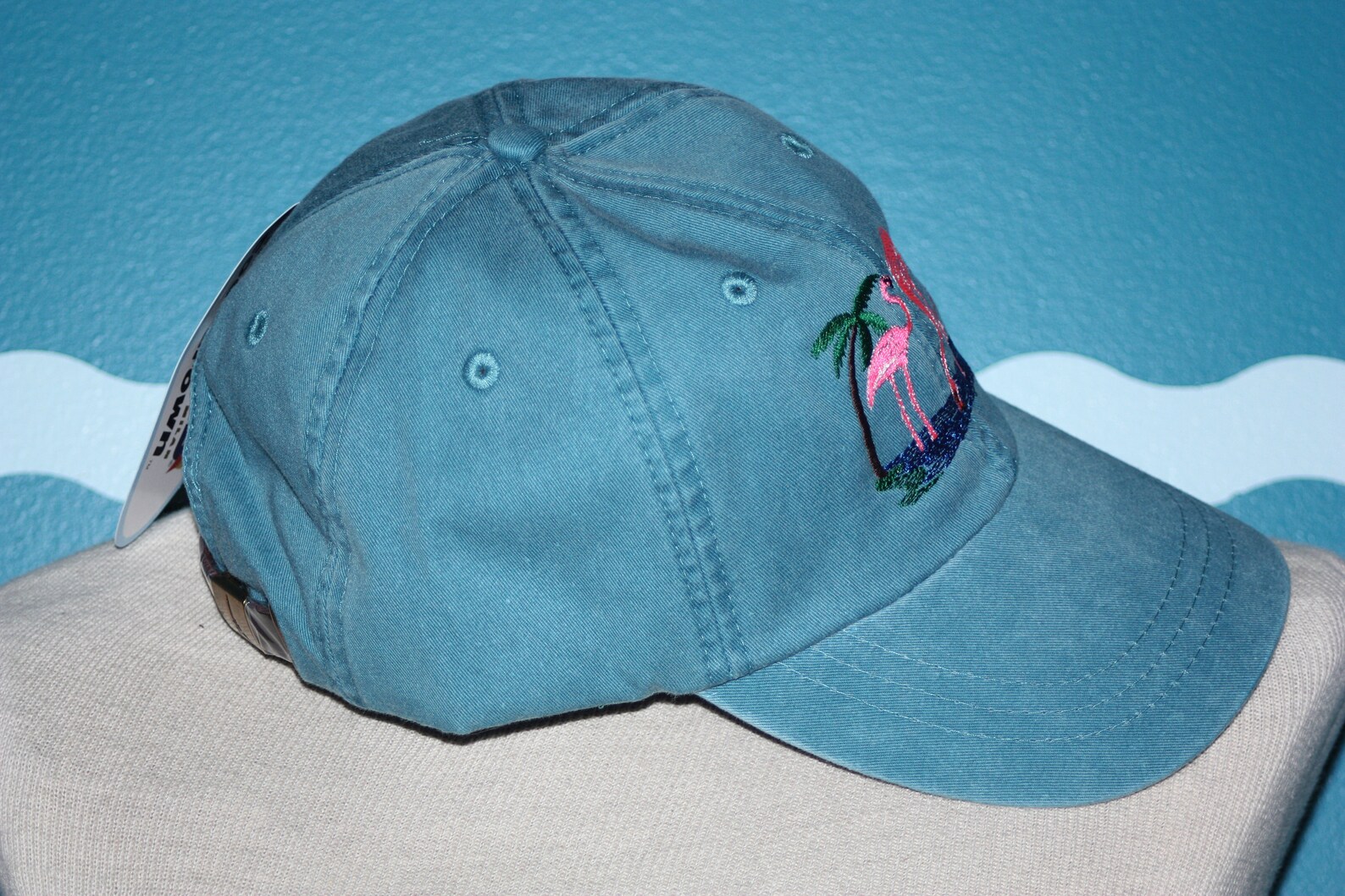 Embroidered Pink Flamingo Baseball Cap Custom Summer Beach - Etsy