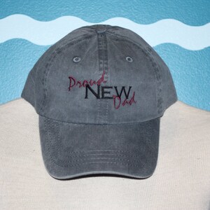 New Dad Baseball Cap - Proud New Dad Ball Cap- Embroidered New Dad ...