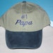 Papa Baseball Hat - Gift for Papa - Baby Announcement Gift - Grandpa ...