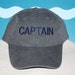 Custom Baseball Cap - Captain Embroidered Baseball Cap - Great Custom ...